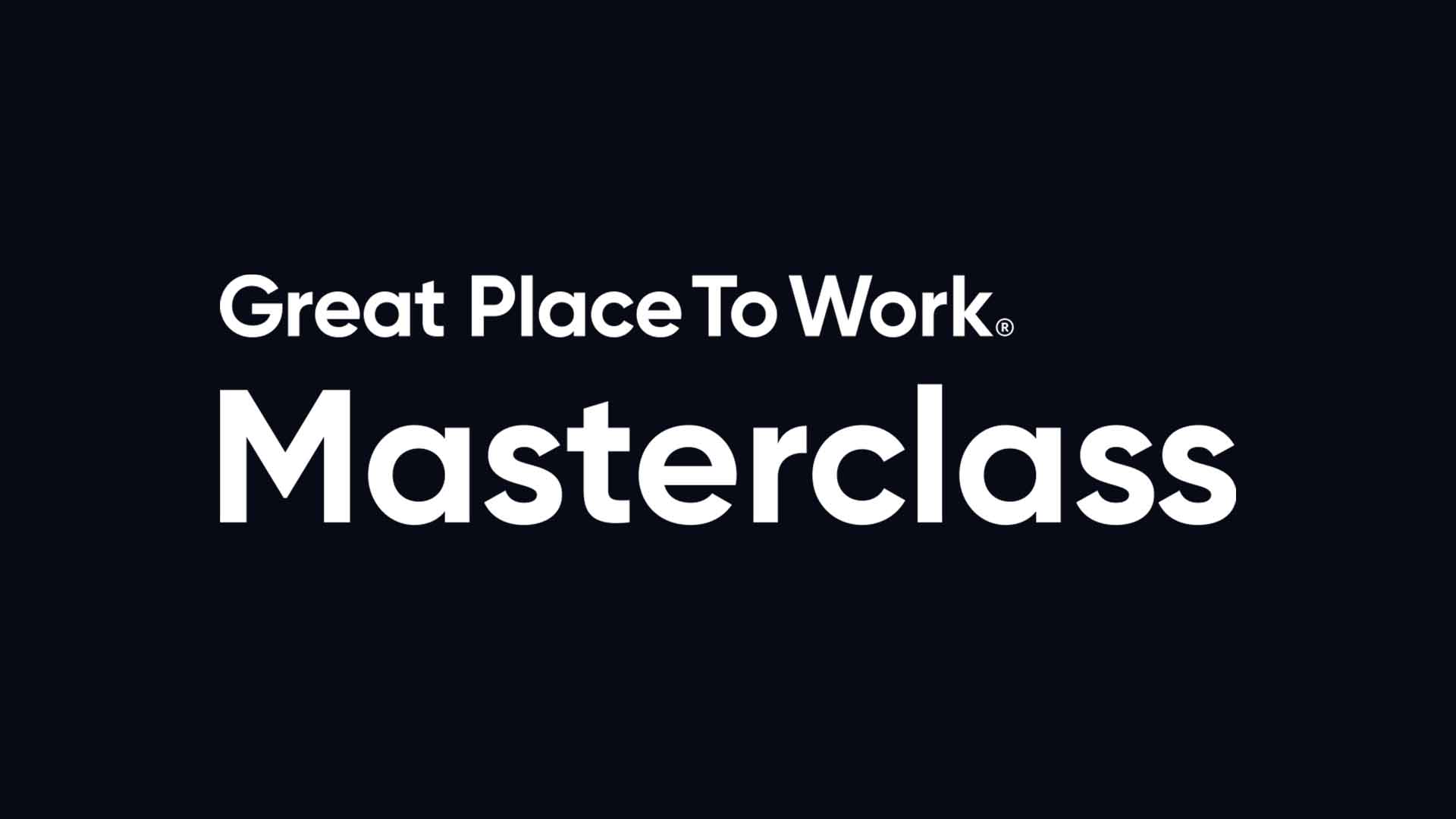 Masterclass | Great Place To Work